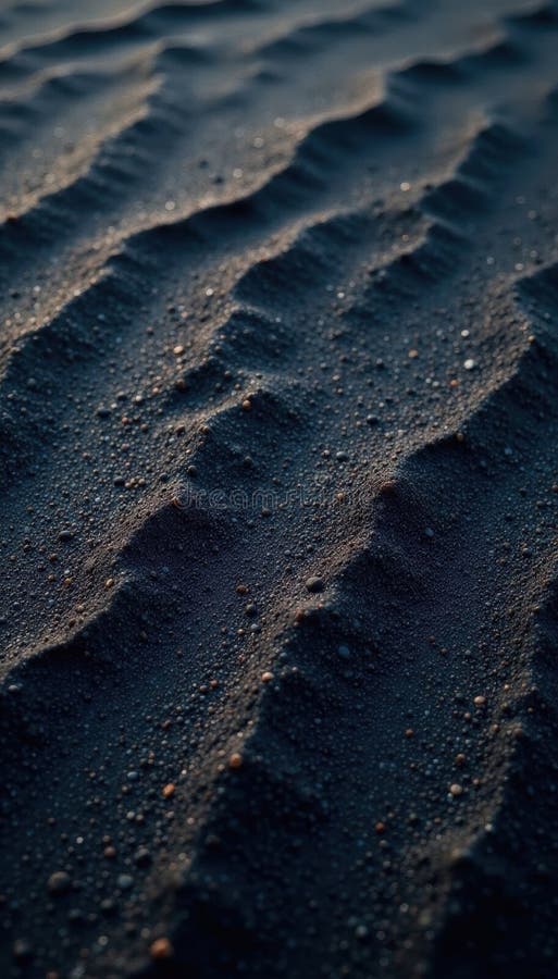 Coarse Irregular Ripples Showing Wind Effects Dark Sand Brown Element ...