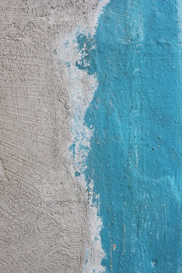 Coarse Plaster Texture Painted Blue Resembling Sea Shore As Background ...