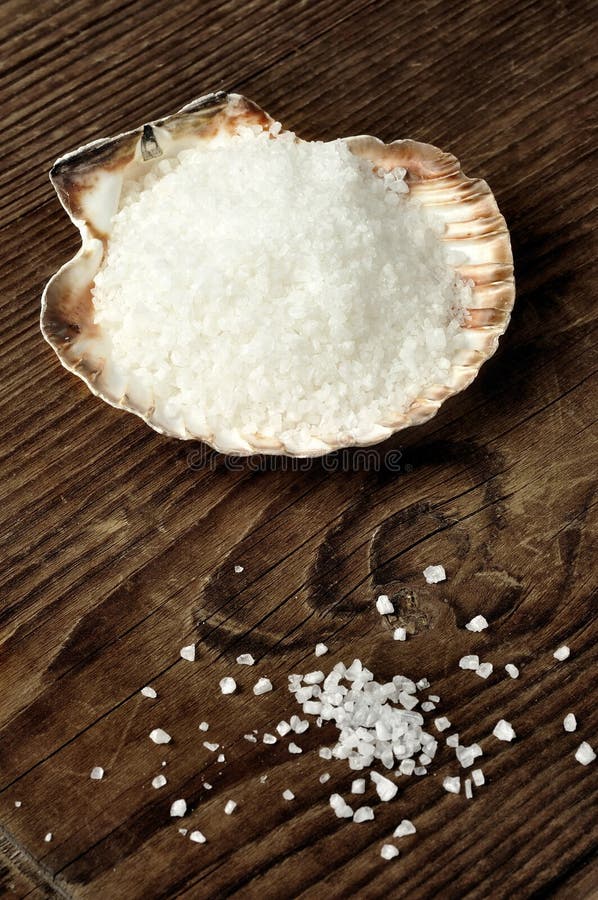 Coarse Sea Salt stock photo. Image of salt, cooking, white - 60101202