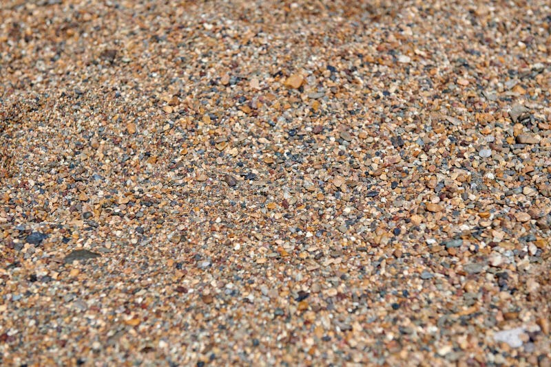 Coarse Sand Texture on the Beach by the Lake Stock Image - Image of ...