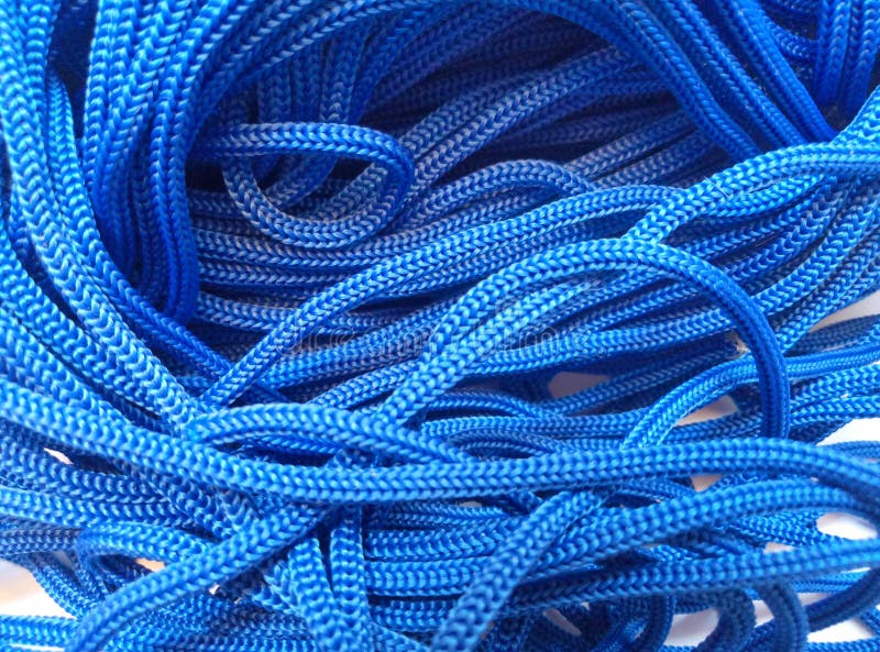 Blue Ropes To Solar Powered Mooring Stock Image - Image of bollard ...