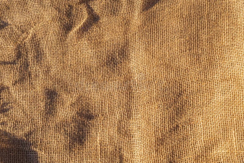 Texture of Natural Burlap Fabric. Fabric Background for Design. Stock ...