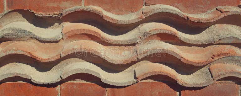 Coarse Wavy Brick Texture with Rough Surface for Architectural Design ...