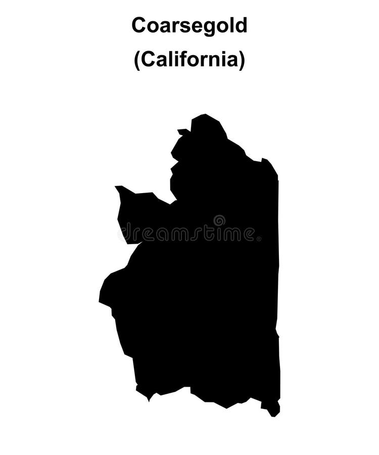 Coarsegold Outline Map Stock Illustrations – 1 Coarsegold Outline Map ...
