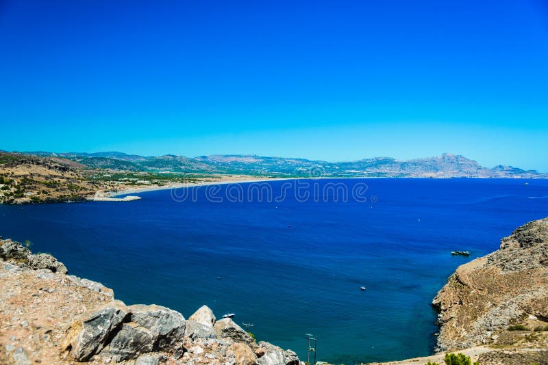 The Coast of the Aegean Sea Stock Photo - Image of scene, coastline ...