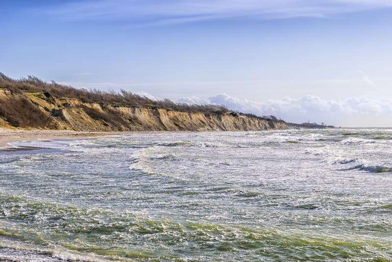 Cliff of Ahrenshoop Village at Baltic Stock Photo - Image of travel ...
