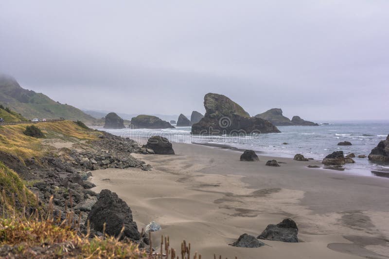 The Coast Along Gold Beach, Oregon Stock Image - Image of scenery ...