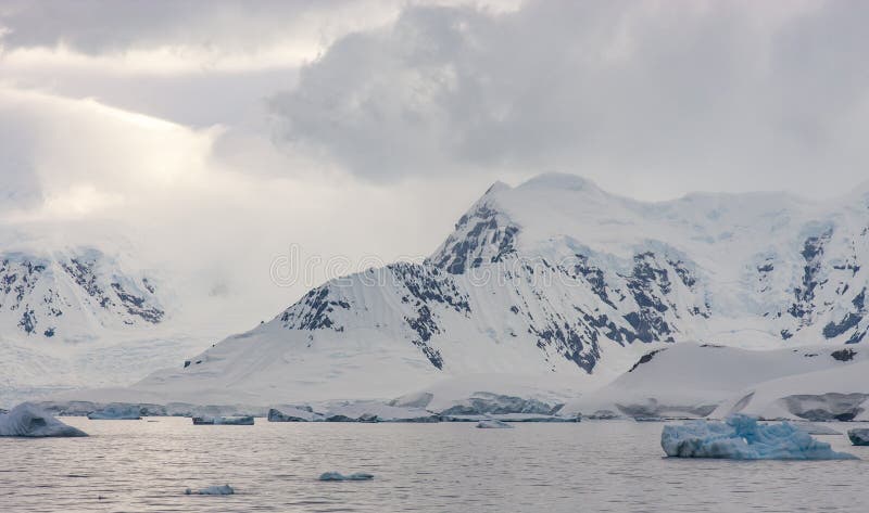 Coast of Antarctic Peninsula Stock Photo - Image of seascape ...