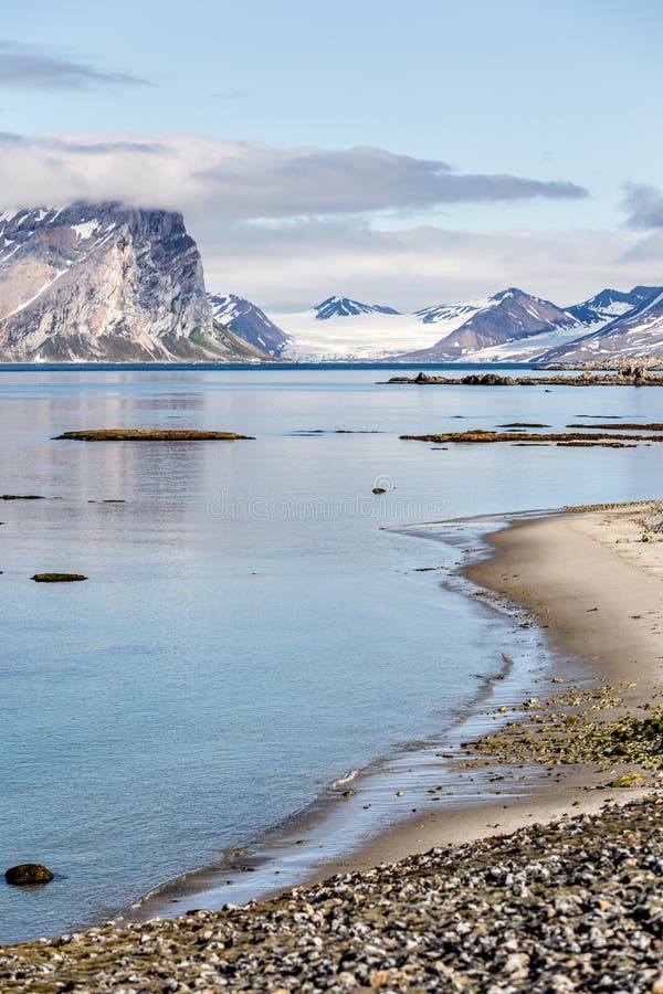 Ice on the Arctic Beach - Landscape Stock Image - Image of beach ...