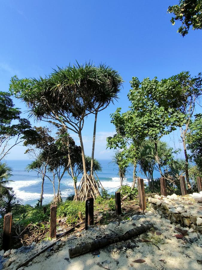 The Coast is so Beautiful, Located in Pangandaran, West Java Stock ...