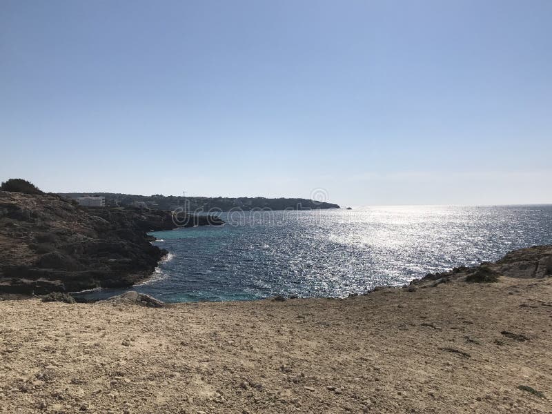 This is the Coast at Cala Blava. Stock Image - Image of balearic, beach ...