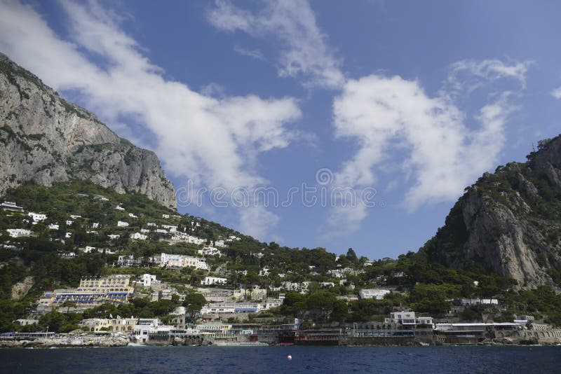 Coast of capri, italy stock photo. Image of water, beautiful - 77828118