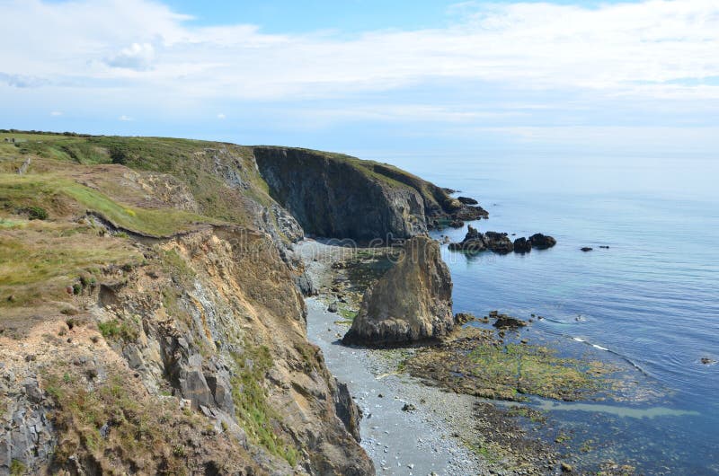 Coast, Cliff, Headland, Coastal And Oceanic Landforms Stock Image ...
