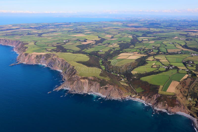 Red cliffs in Devon. stock photo. Image of headland, bedrock - 50289230