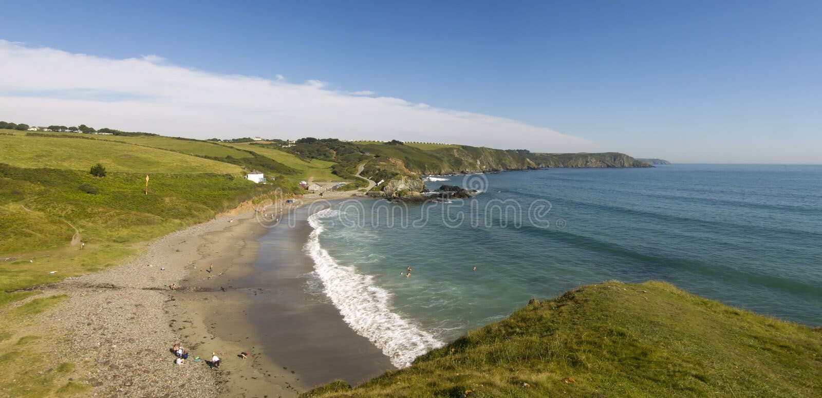 Cawsand Beach Cornwall England United Kingdom on the Rame Peninsula ...