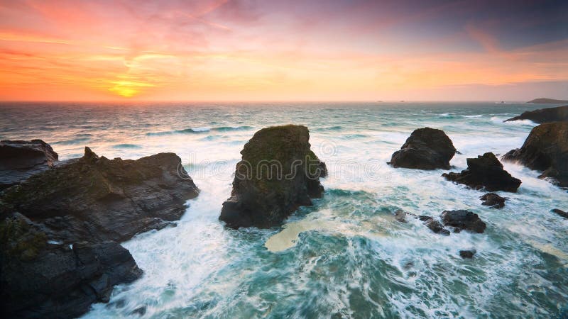 Coast of Cornwall, UK. stock photo. Image of britain - 46851950