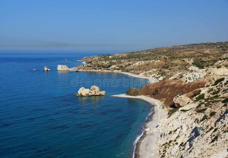 Coast of Cyprus stock image. Image of water, mountain - 29469359