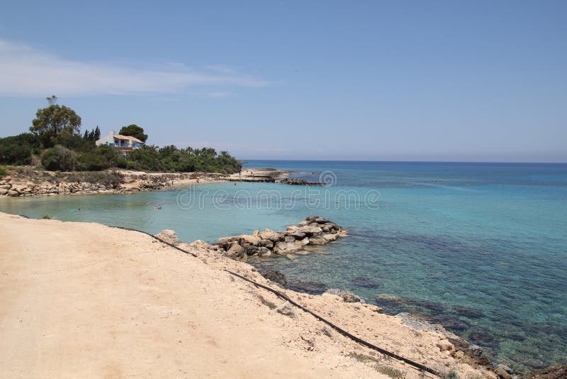 Coast of Cyprus editorial photo. Image of blue, mediterranean - 42127511