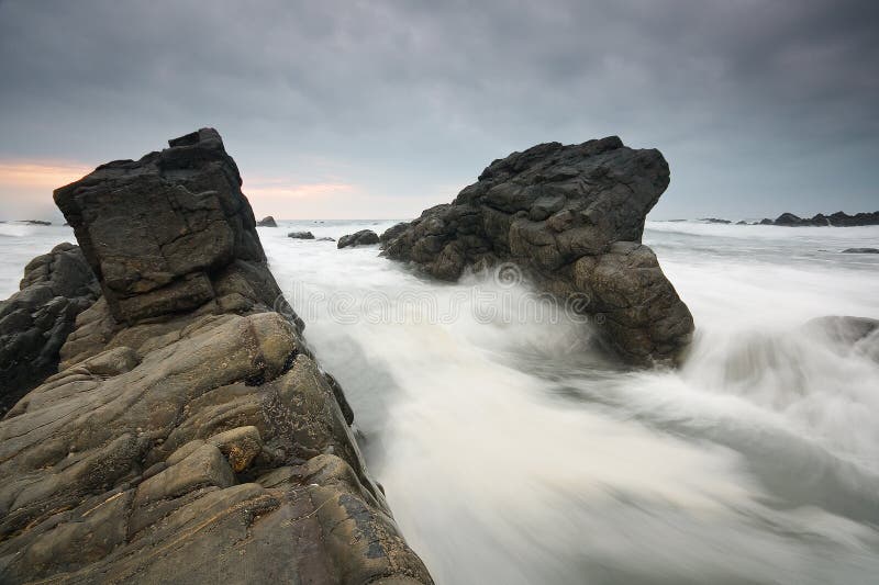 Coast of Devon, UK. stock photo. Image of united, britain - 46852066