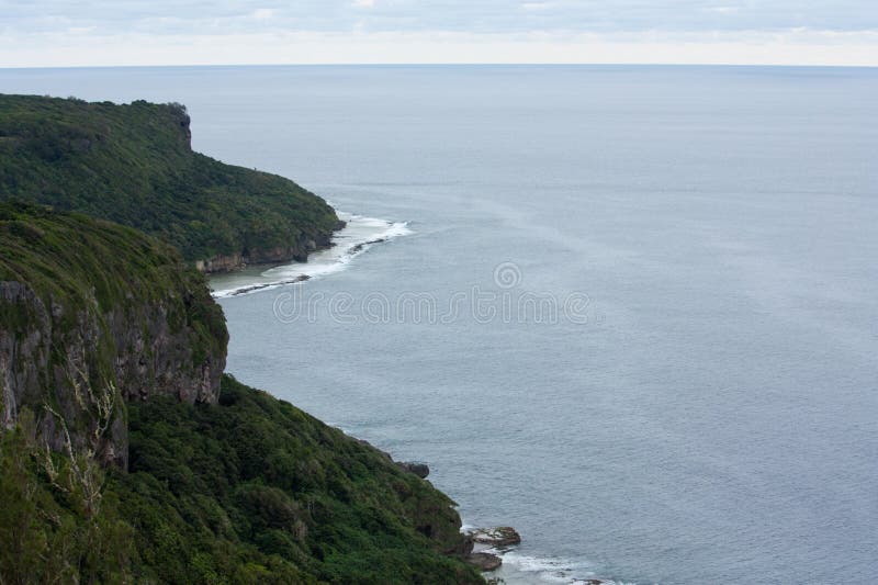 The Coast of the Eua Island in Tonga during Sunset Stock Photo - Image ...