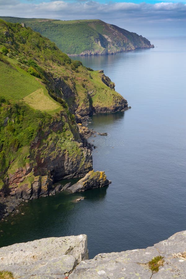 Coast of Great Britain in North Devon Stock Image - Image of england ...