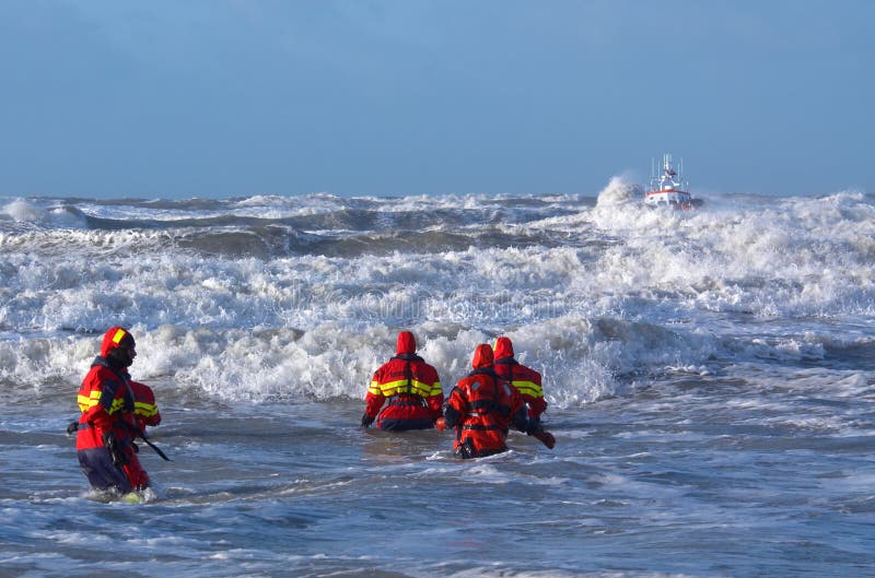 Coast guard during storm stock image. Image of risk, nave - 2912657
