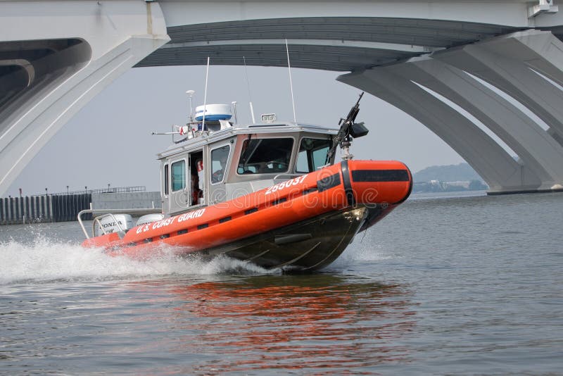 Coast Guard Gun Boat on Patrol Editorial Image - Image of water ...