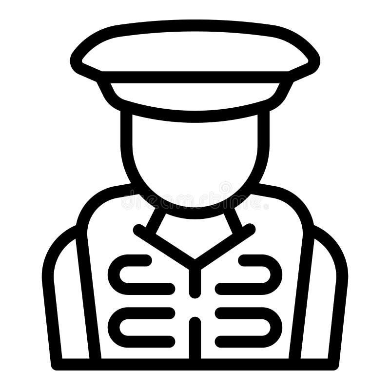 Coast Guard Man Icon Outline Vector. Emergency Boat Stock Vector ...