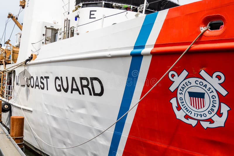 Coast Guard Shield on Ship stock photo. Image of maritime - 78825160