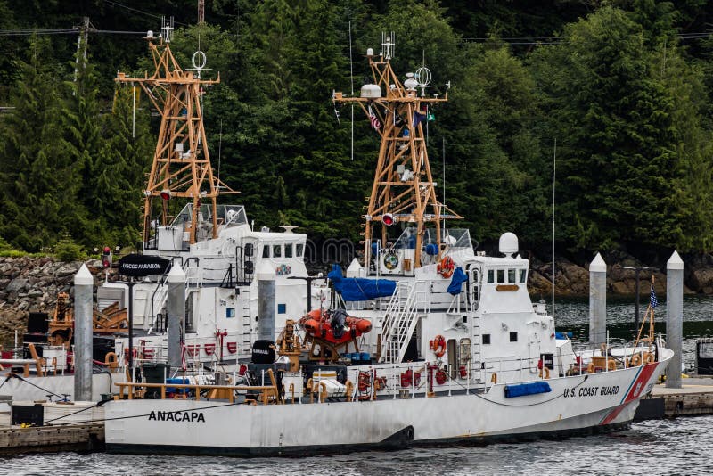 Coast Guard editorial photo. Image of mountain, moorage - 80766446