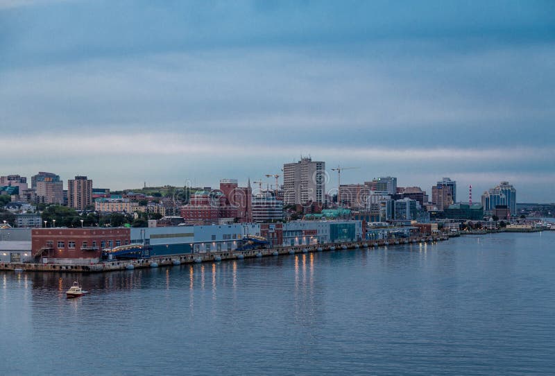 Coast of Halifax at Dusk editorial stock image. Image of exterior ...