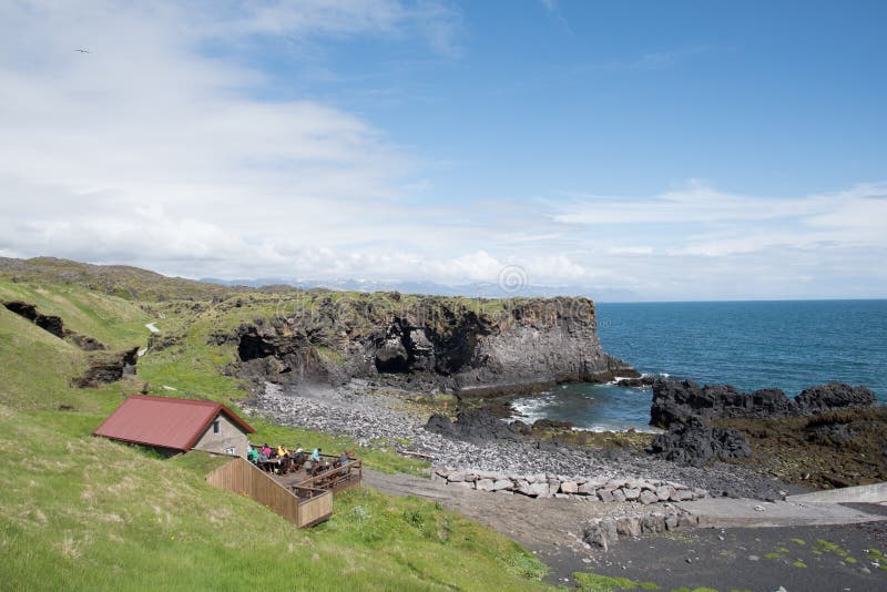 The Coast of Hellnar in Snaefellsnes in Iceland Stock Image - Image of ...