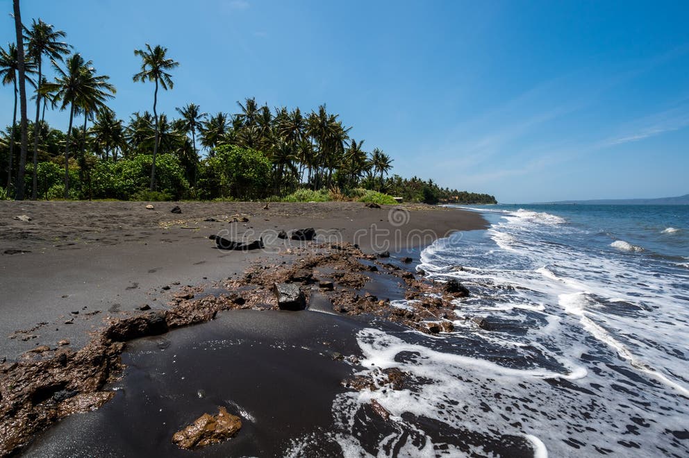 The Coast of Indian Ocean on Island Java Stock Photo - Image of ...