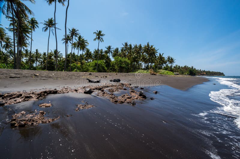 The Coast of Indian Ocean on Island Java Stock Image - Image of resort ...