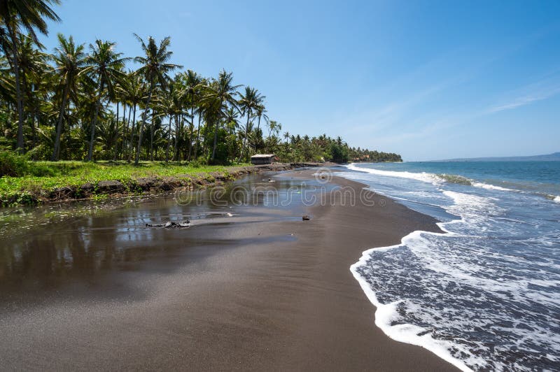 The Coast of Indian Ocean on Island Java Stock Photo - Image of scene ...
