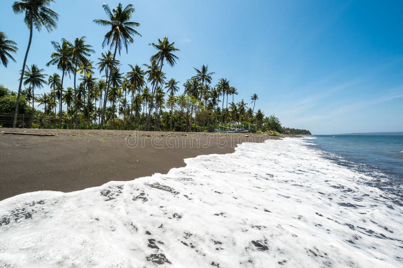 The Coast of Indian Ocean on Island Java Stock Image - Image of ...
