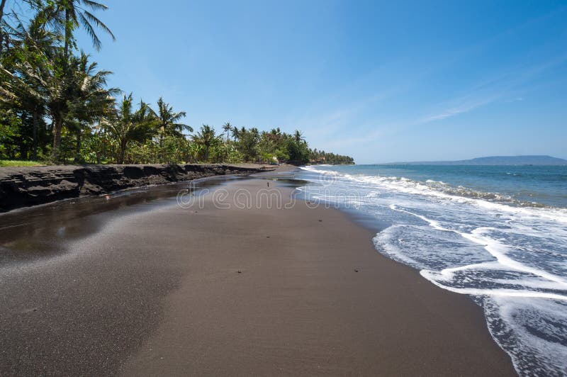 The Coast of Indian Ocean on Island Java Stock Photo - Image of resort ...