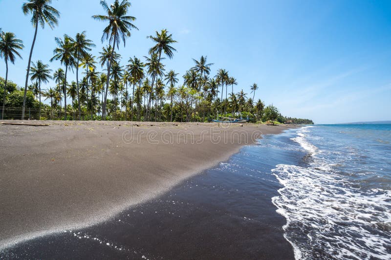 The Coast of Indian Ocean on Island Java Stock Image - Image of ...
