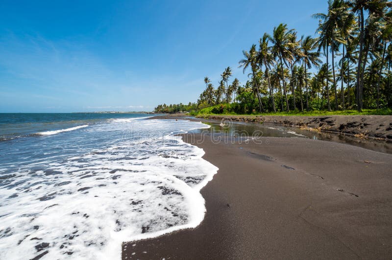 The Coast of Indian Ocean on Island Java Stock Image - Image of ocean ...