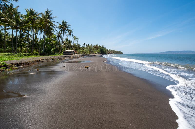 The Coast of Indian Ocean on Island Java Stock Image - Image of water ...