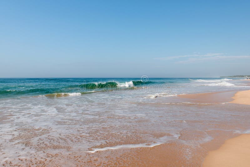 Coast of the Indian Ocean in Sri Lanka Stock Photo - Image of fishman ...