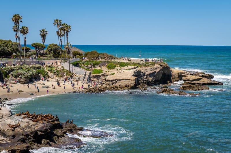 The Coast of La Jolla and San Diego Stock Photo - Image of outdoors ...
