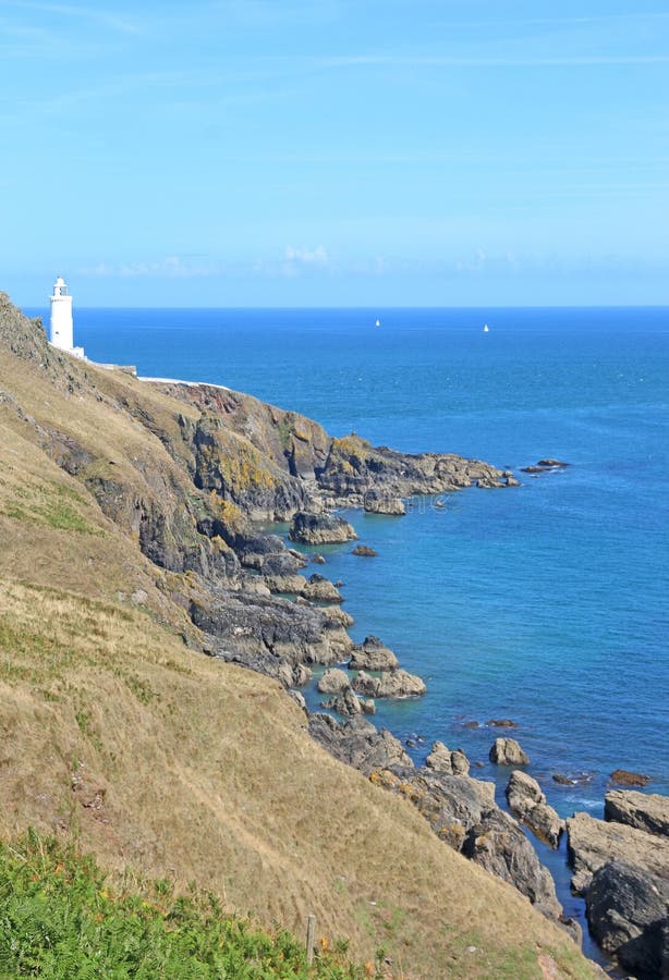 Coast of Start Point in Devon Stock Image - Image of landmark, coast ...