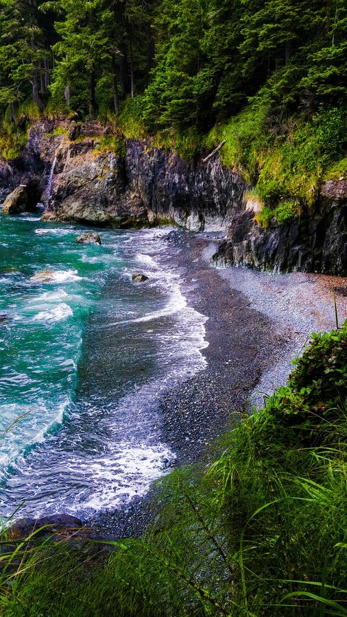 The coast line from above stock image. Image of beatiful - 58830179