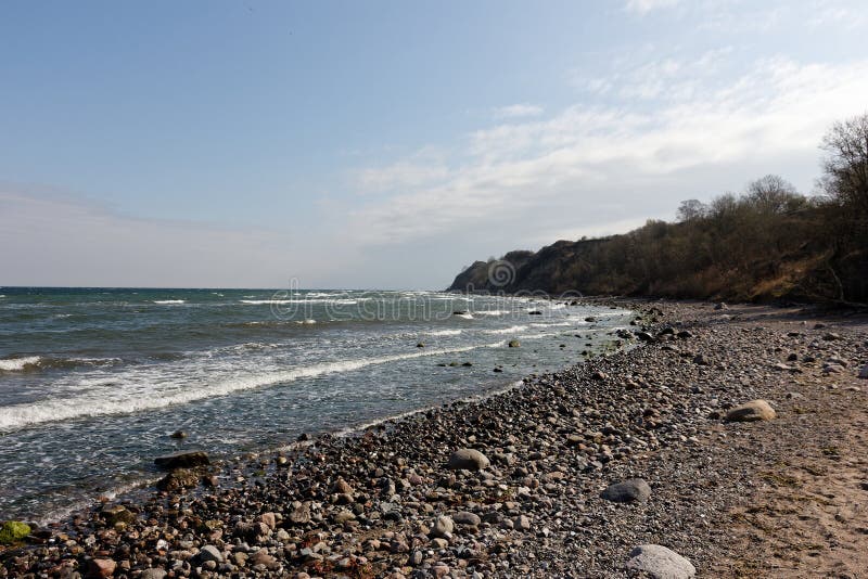 Coast Line at the Baltic Sea at Spring Time Stock Image - Image of ...