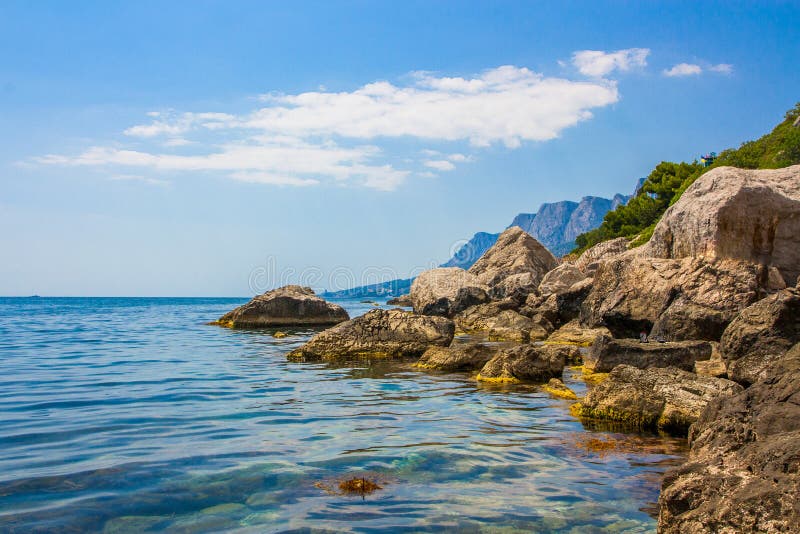 Coast Line of Sea in Nice Day Stock Image - Image of resort, beautiful ...
