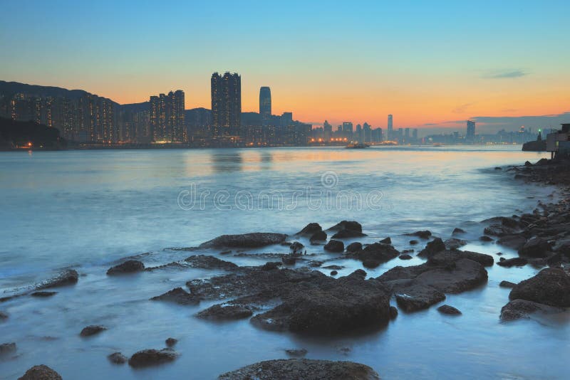 The Coast of Ma Wan Village Stock Image - Image of finance, city: 78714923