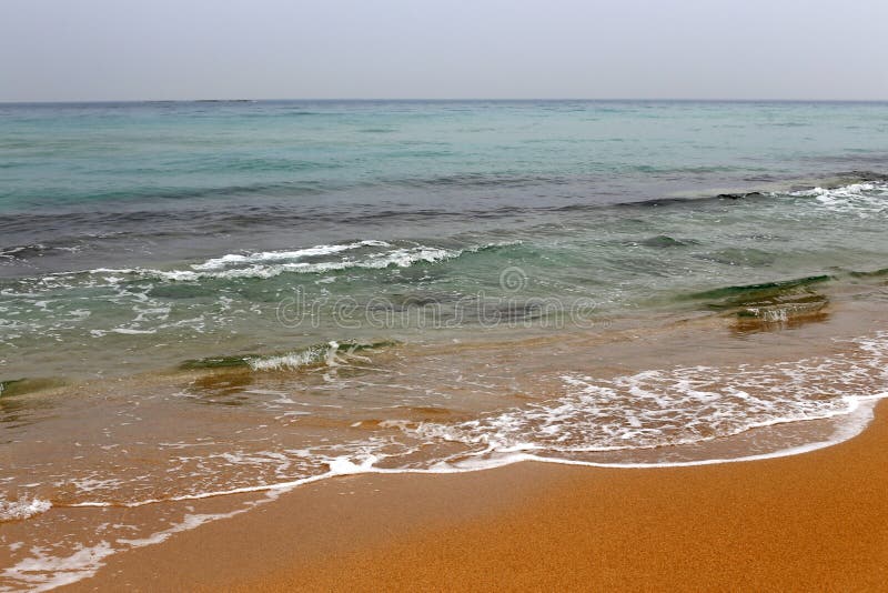 Coast of the Mediterranean Sea in Israel Stock Photo - Image of israel ...
