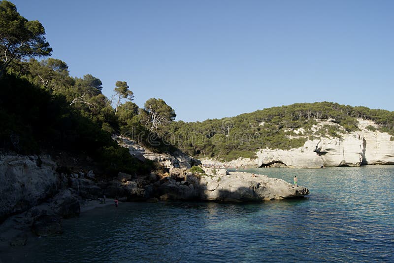 Typical Menorca beach stock photo. Image of minorca, scenery - 89604158