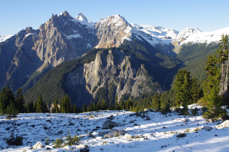 Coast Mountains of British Columbia Stock Image - Image of forest ...